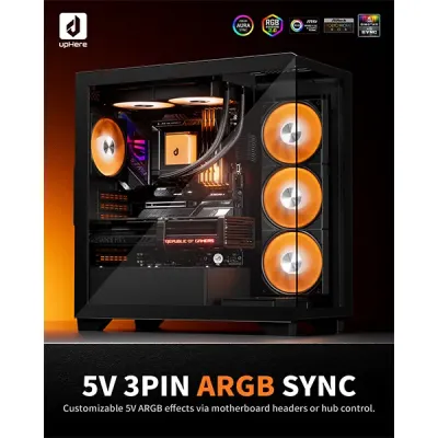 upHere E240KC 240mm AIO Liquid CPU Cooler - Black Price in BD